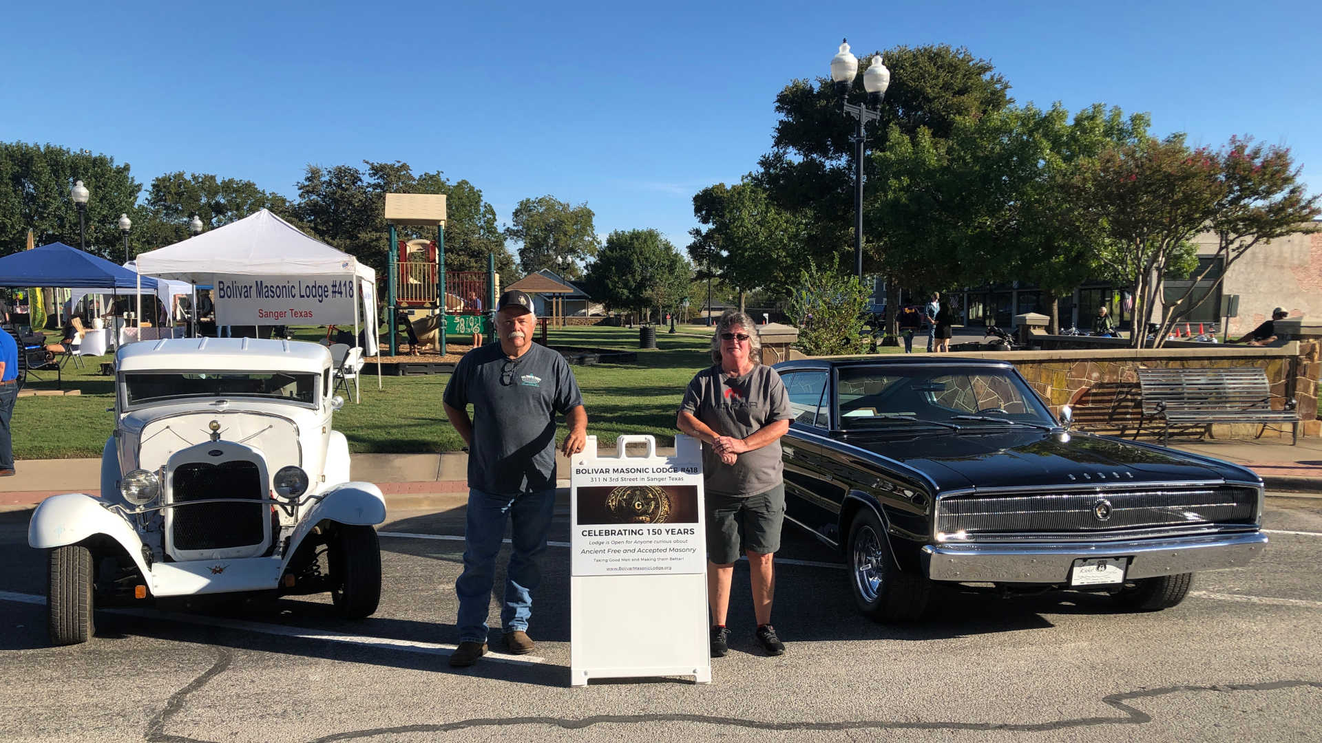 American Legion Car Show Lodge Information Tent - Bolivar Masonic Lodge